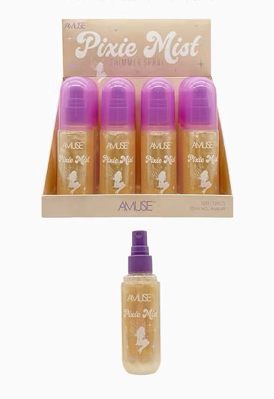 Skincare-AMUSE Pixie Mist Shimmer Spray AM649 (12pcs display) – Secretbargainshop