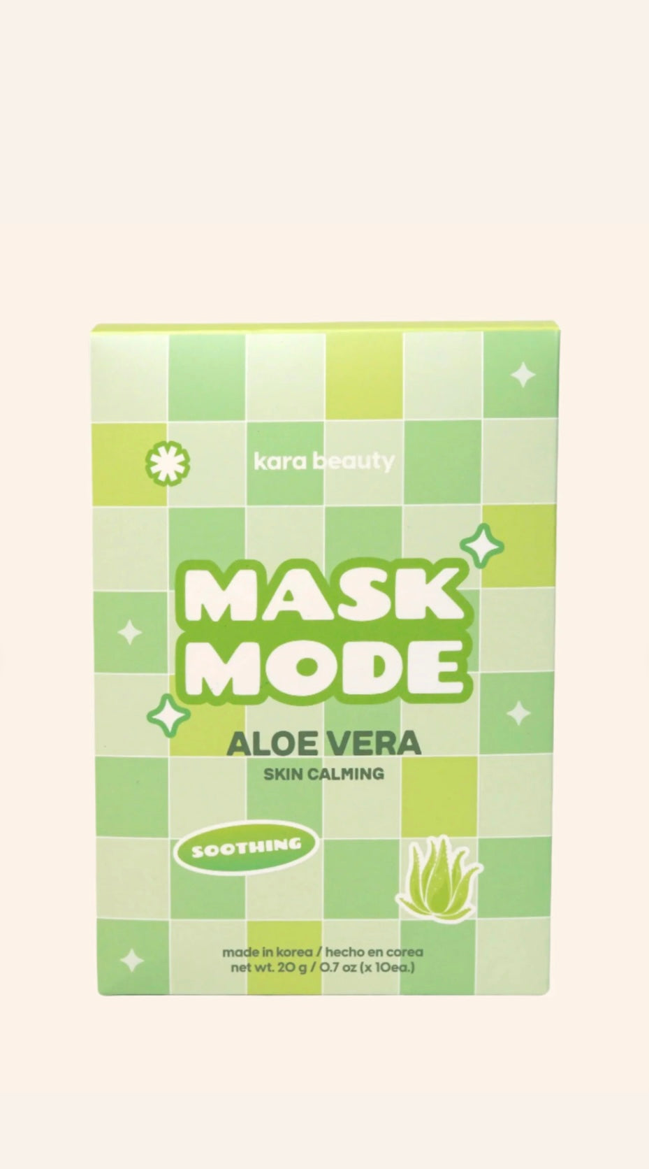 Skincare- Kara Beauty Mask Mode ALOE VERA F4-23-1-1OP(10pc box ...