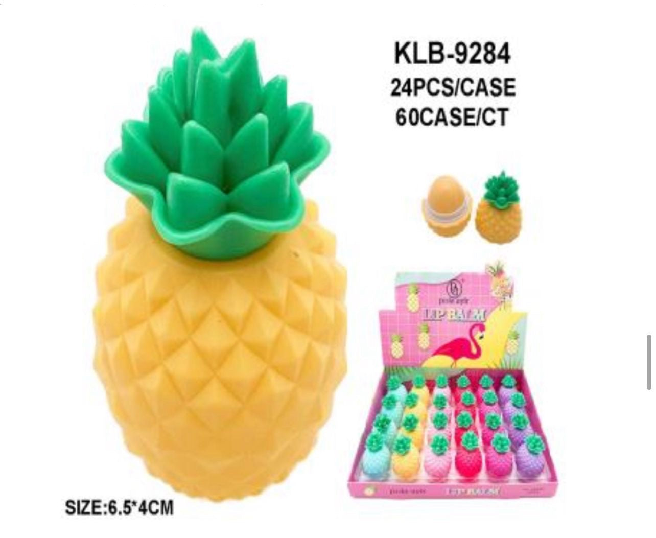 Lips-Pineapple Lip Balm KLB-9284 (24pcs display) – Secretbargainshop
