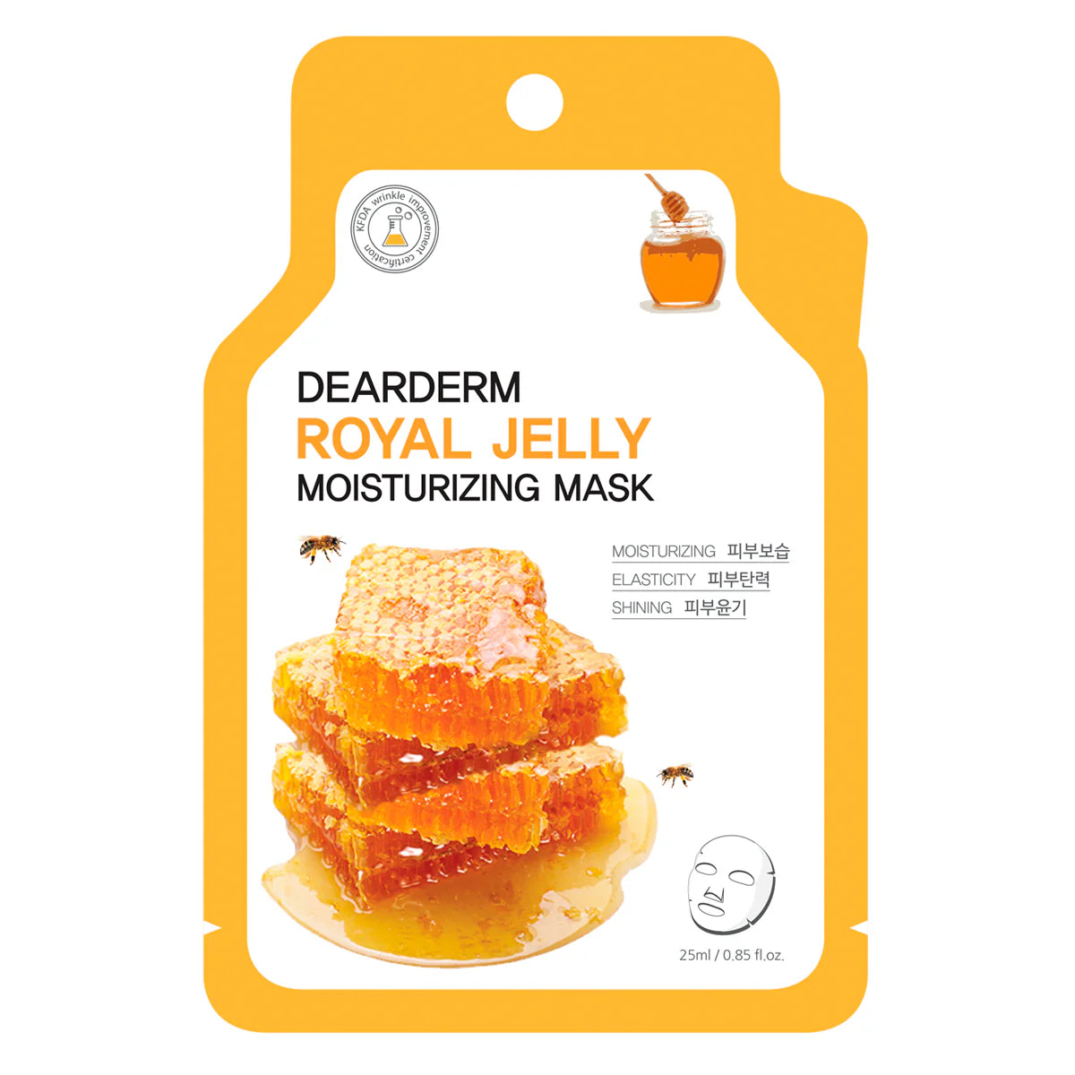 Skincare-Dear Derm Royal Jelly Moisturizing Ample Face Mask DDM-Royal ...