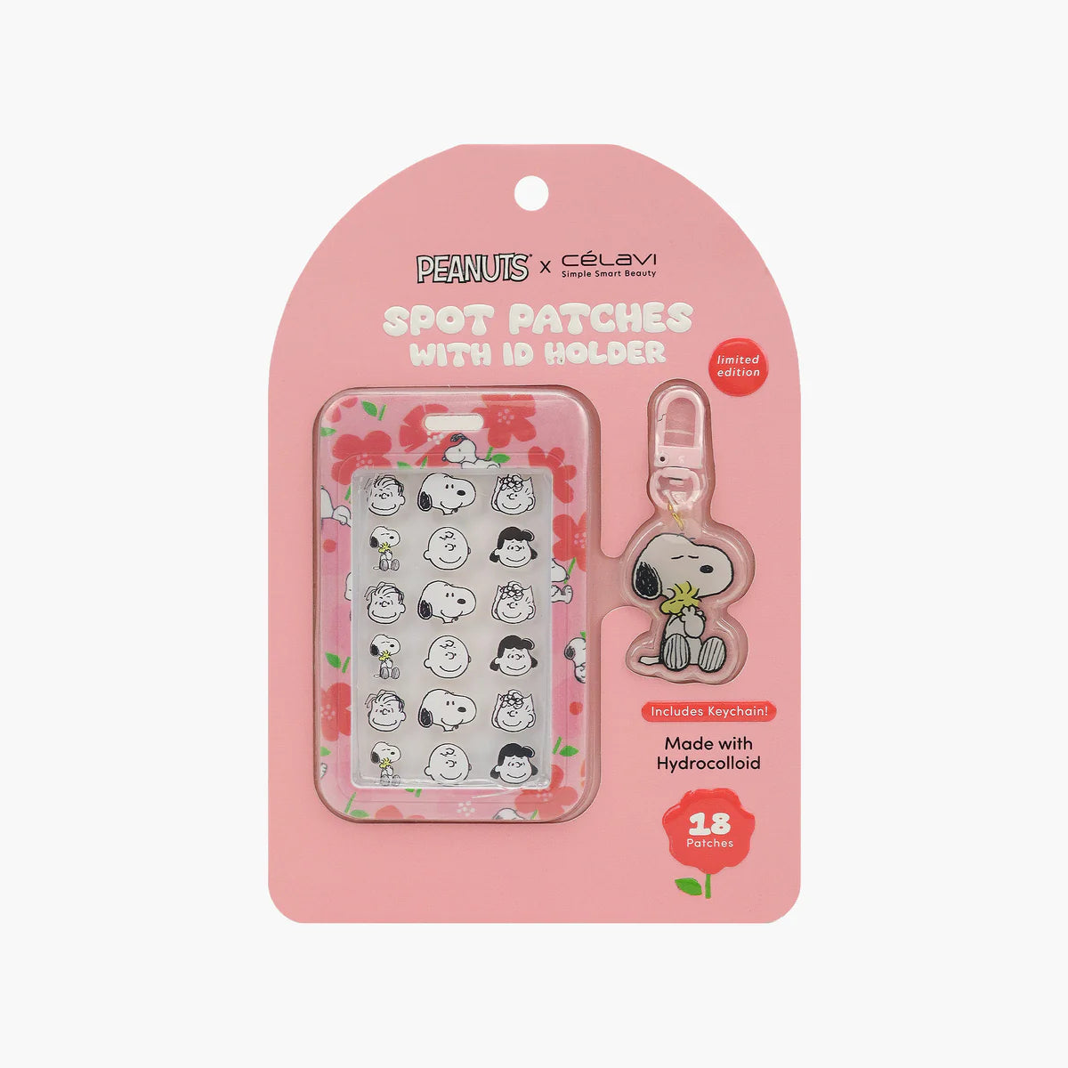 Skincare-Celavi X Peanuts 18pc Spot Patches With ID Holder and Keychai ...