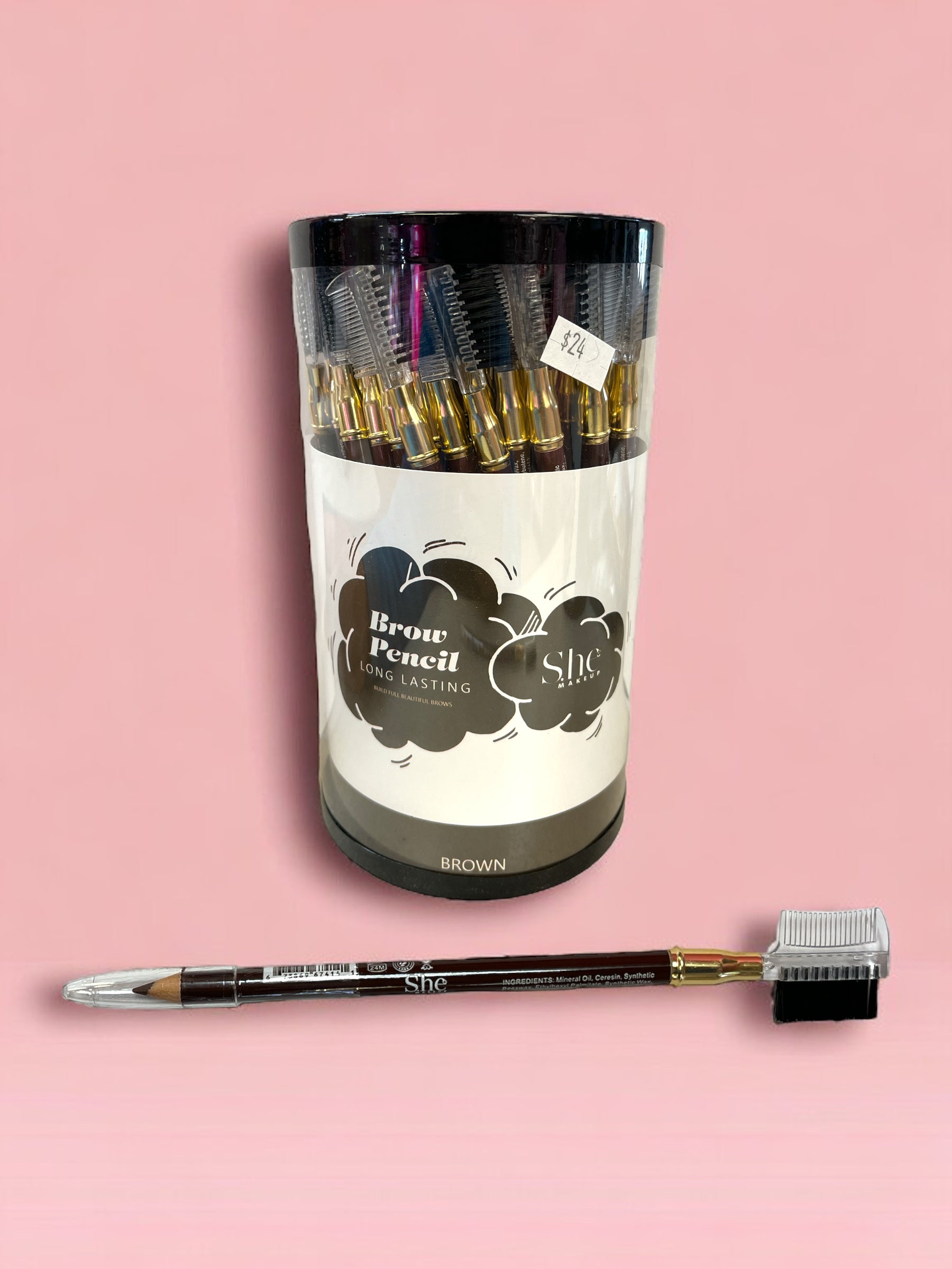 Eyebrows- She Brow Pencil JAR - BROWN EB07BR (72pc Jar) – Secretbargainshop
