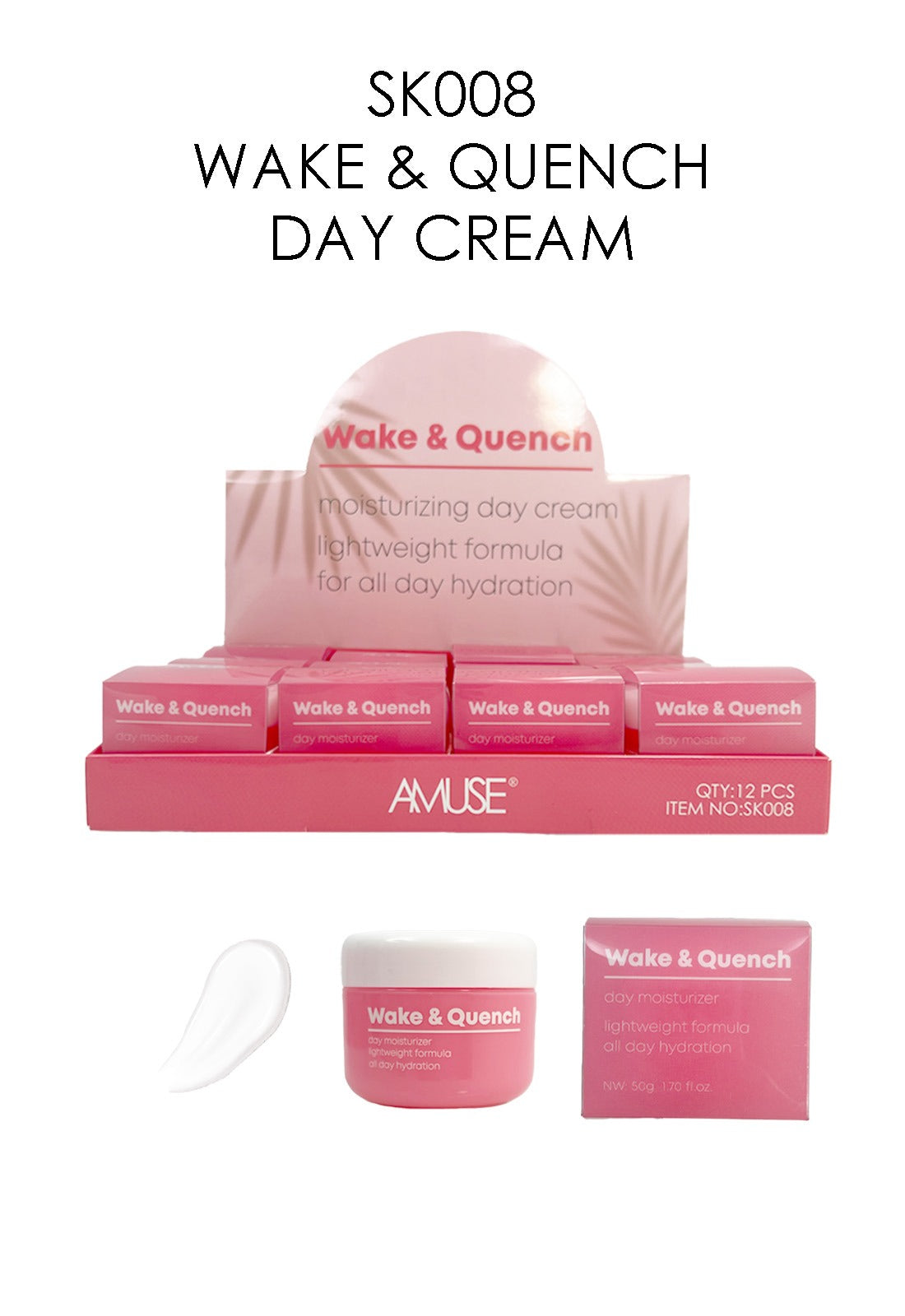 Face- AMUSE Wake & Quench Day mask SK008 (12pc Display) – Secretbargainshop